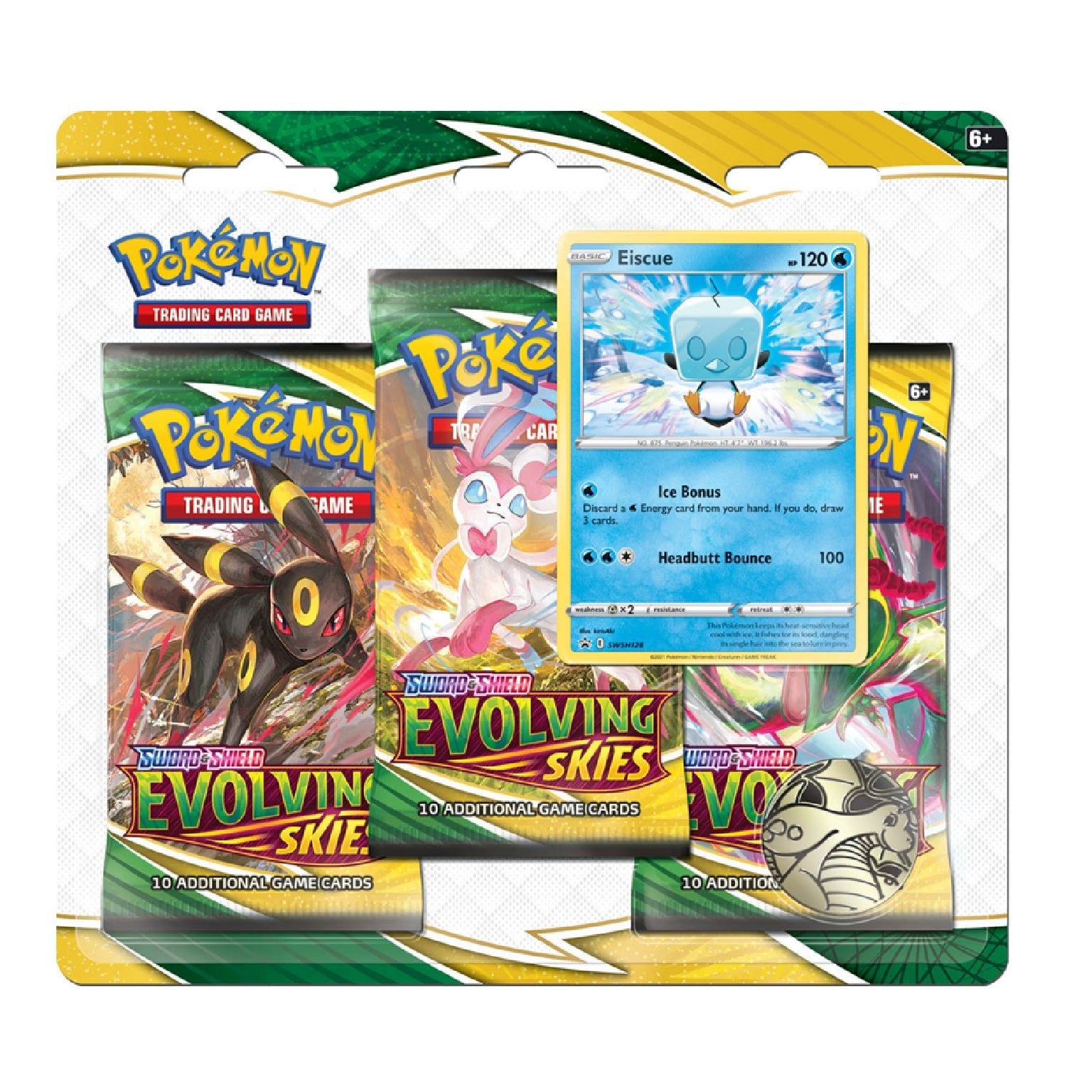 Buy Evolving Skies 3 Pack Blister - Eiscue Promo Card – OBSIDIA TCG