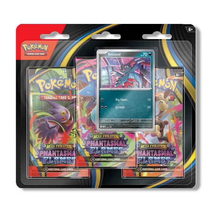 Buy Pokémon TCG Phantasmal Flames 3 Pack Blister | Sneasel – OBSIDIA TCG