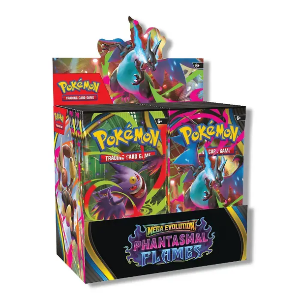 Pokémon TCG Phantasmal Flames Booster Box + Acrylic Case – OBSIDIA TCG