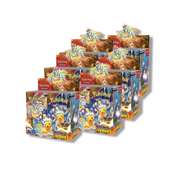 6 Factory-Sealed Surging Sparks Booster Boxes| Pokemon TCG – OBSIDIA TCG