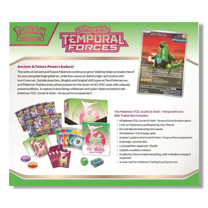 Buy Pokemon TCG Temporal Forces Elite Trainer Box | 9 Packs – OBSIDIA TCG