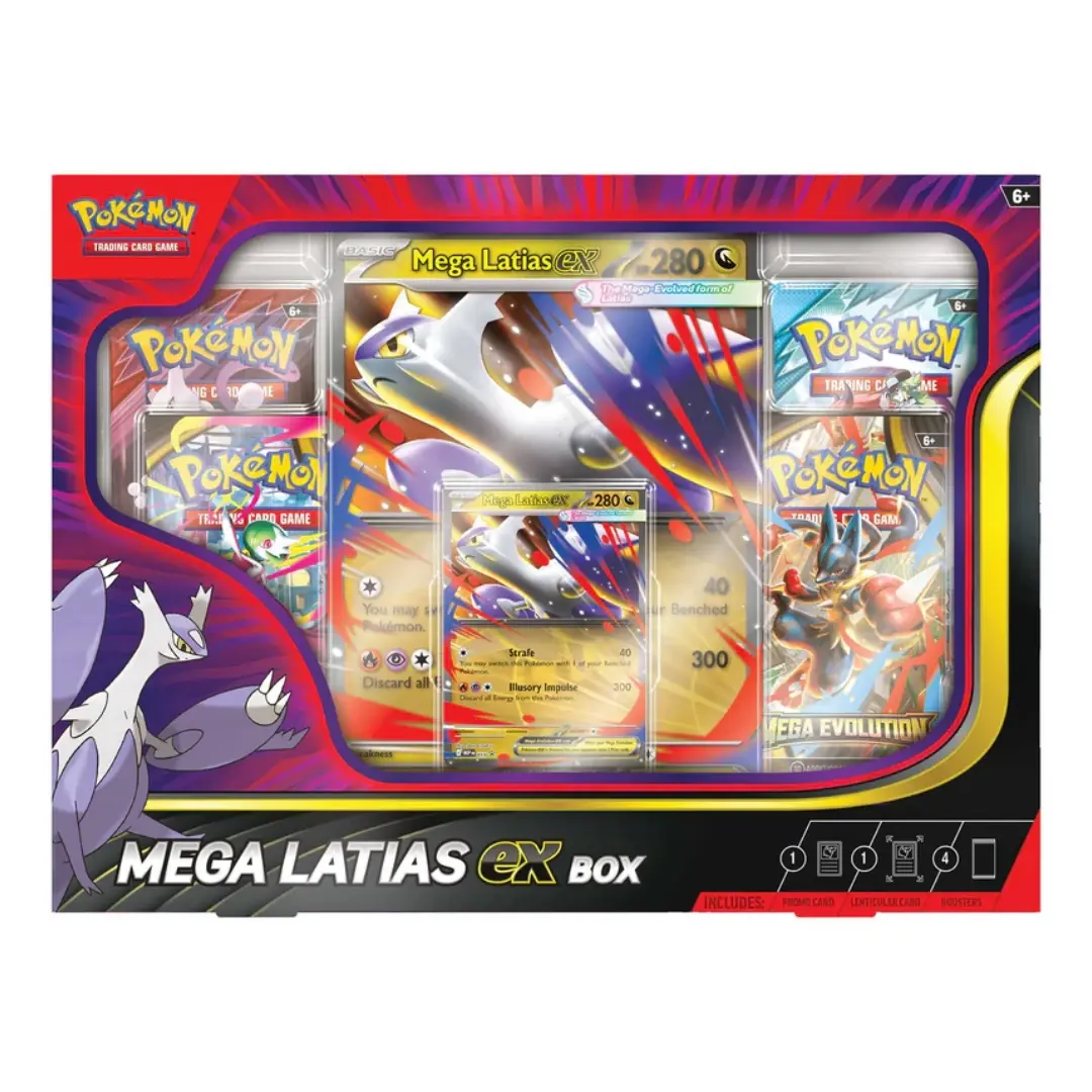 Buy Pokémon TCG: Mega Latios ex Box - 4 Booster Packs – OBSIDIA TCG